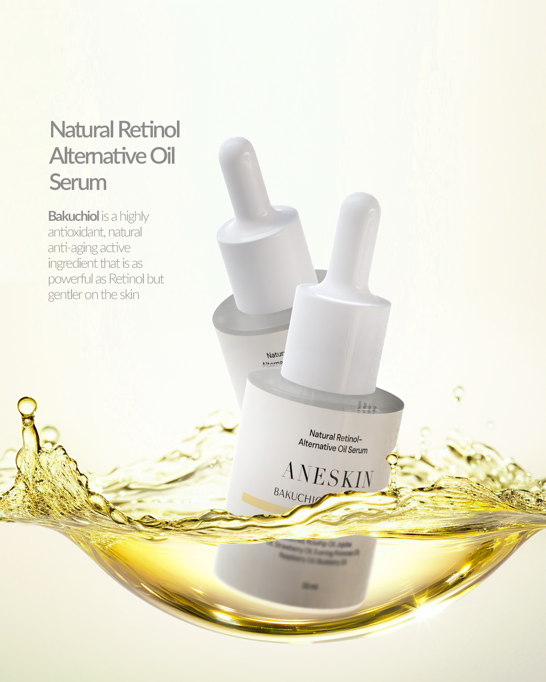 BAKUCHIOL RADIANCE - Natural Retinol-Alternative Oil Serum – Aneskin