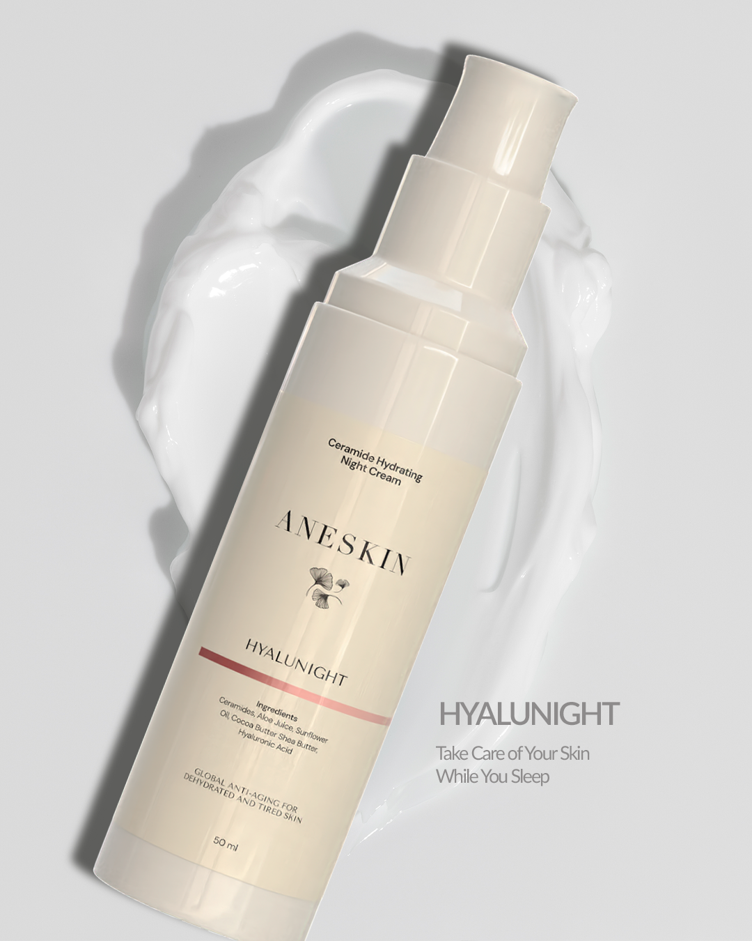 HYALUNIGHT - Ceramide Hydrating Night Cream – Aneskin